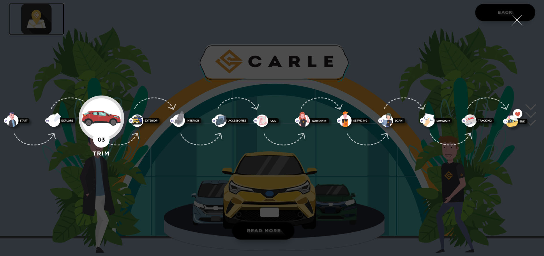 Carle Interactive Story Microsite - Infinity Core